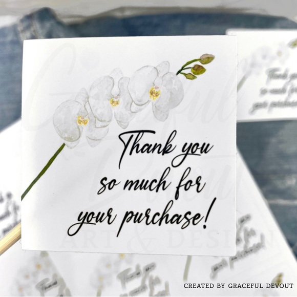 Graceful Devout | Other | Thank You So Much For Your Purchase 2 Inches ...